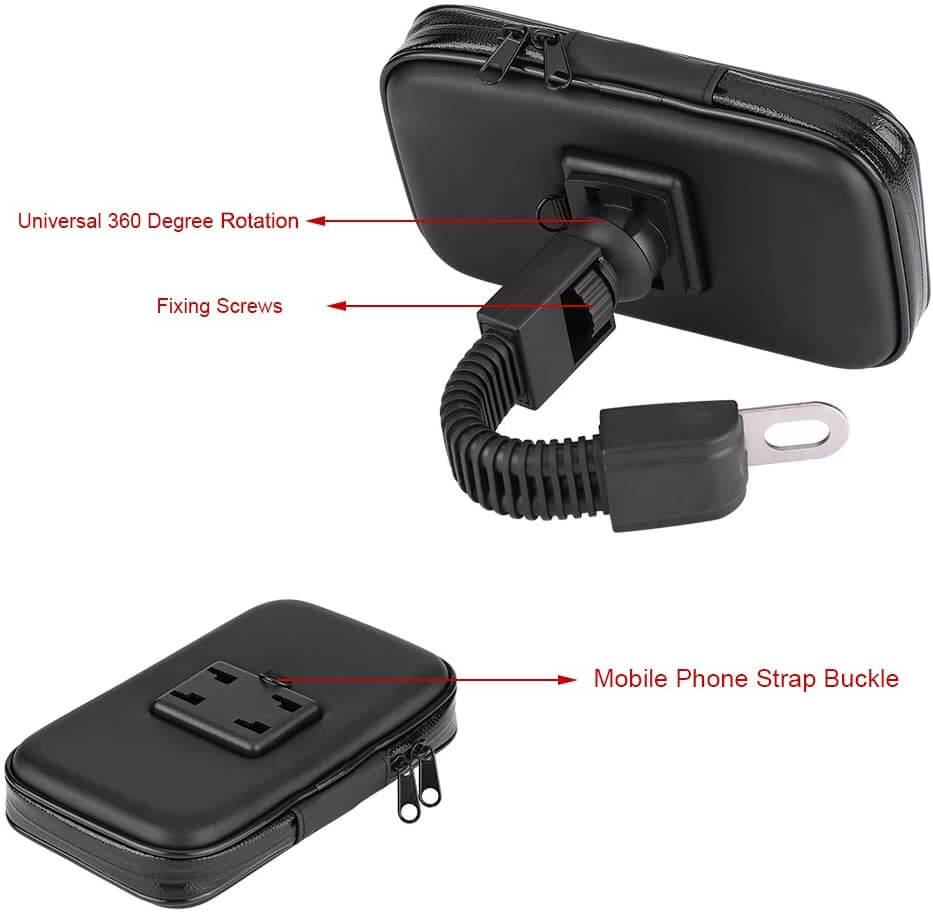 WATERPROOF PDA HOLDER WITH FIXING ARM – Pentaras Motors