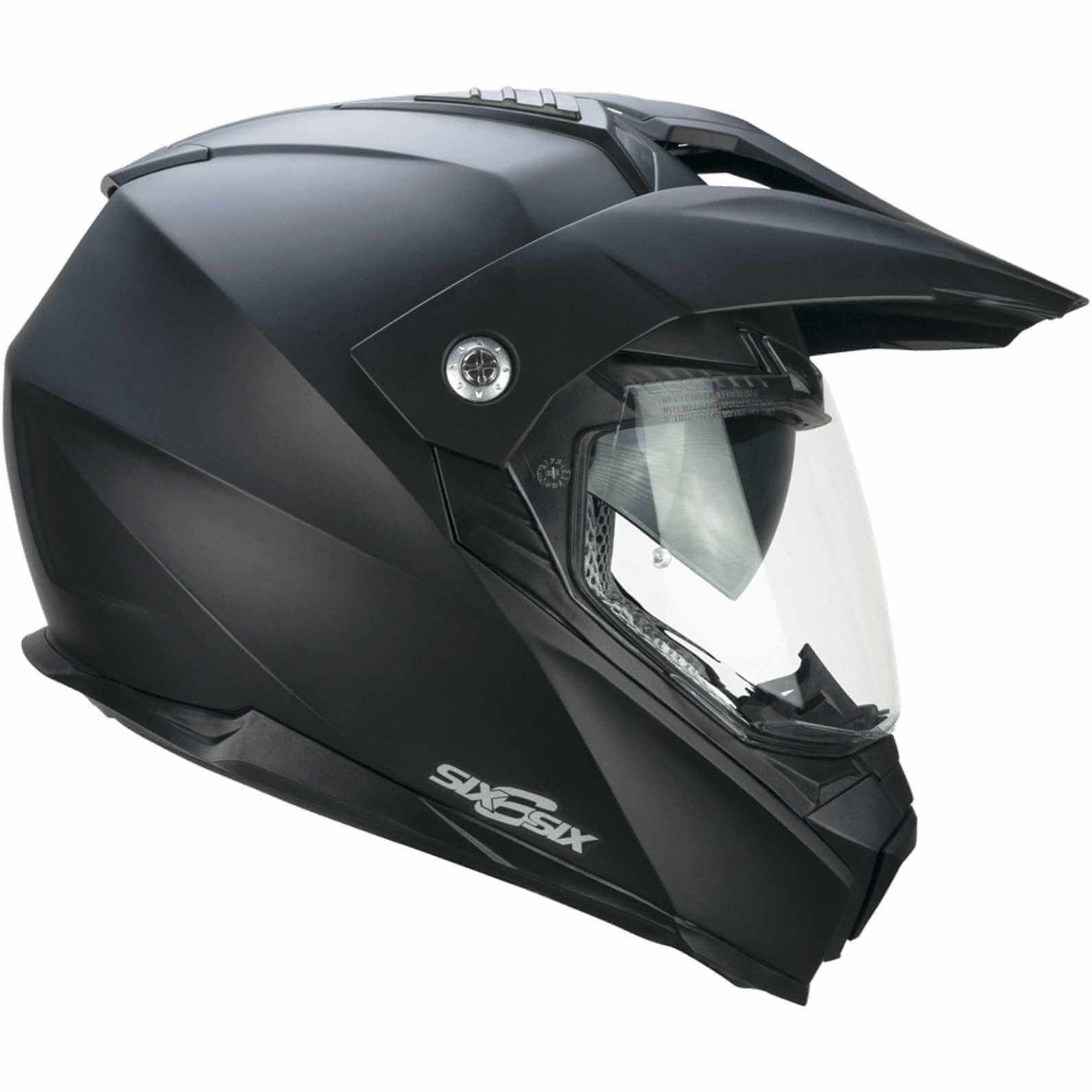 CGM Integral Motorcycle Helmet Off Road CGM 666a TWIN MONO Matt Black ...